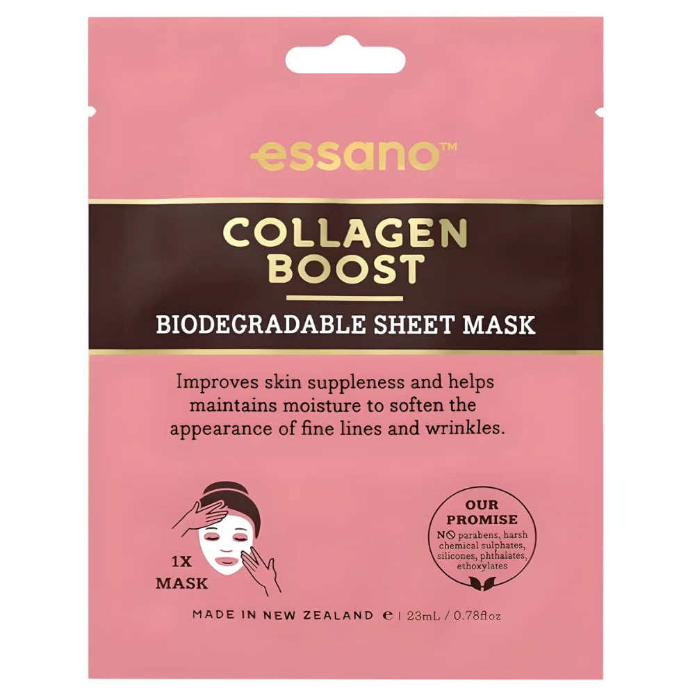 Essano Collagen Boost Biodegradable Sheet Mask | Bella Scoop