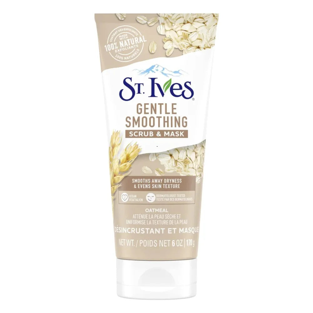 St. Ives Gentle Smoothing Oatmeal Face Scrub & Mask - 170g – Bella Scoop